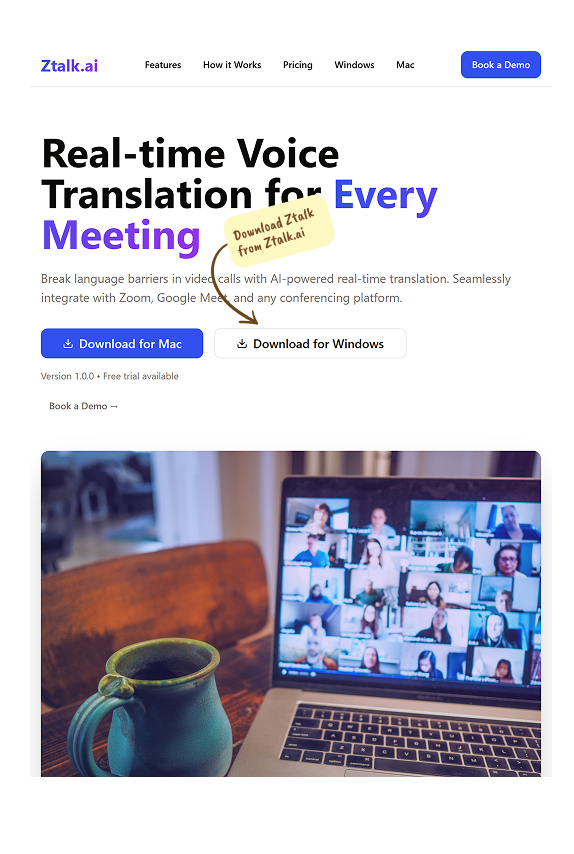 Ztalk.ai - Real-time Voice Translation